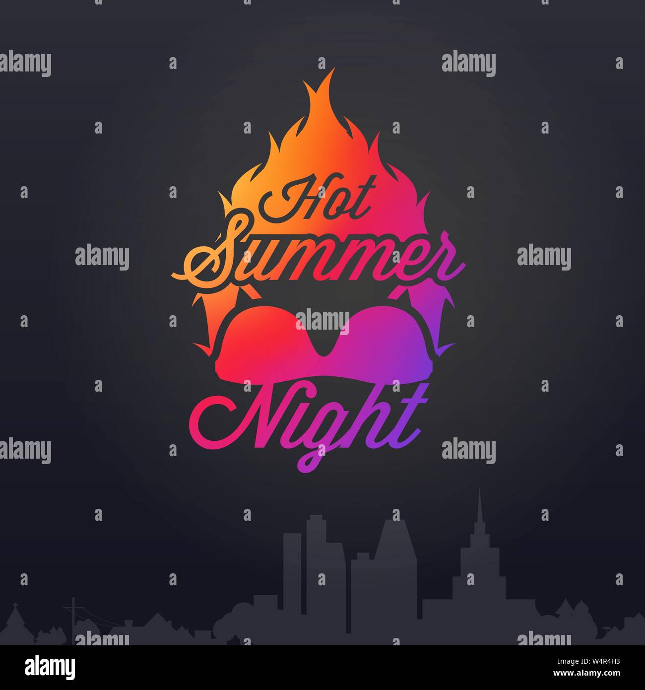 City billboard sunrise Stock Vector Images - Alamy