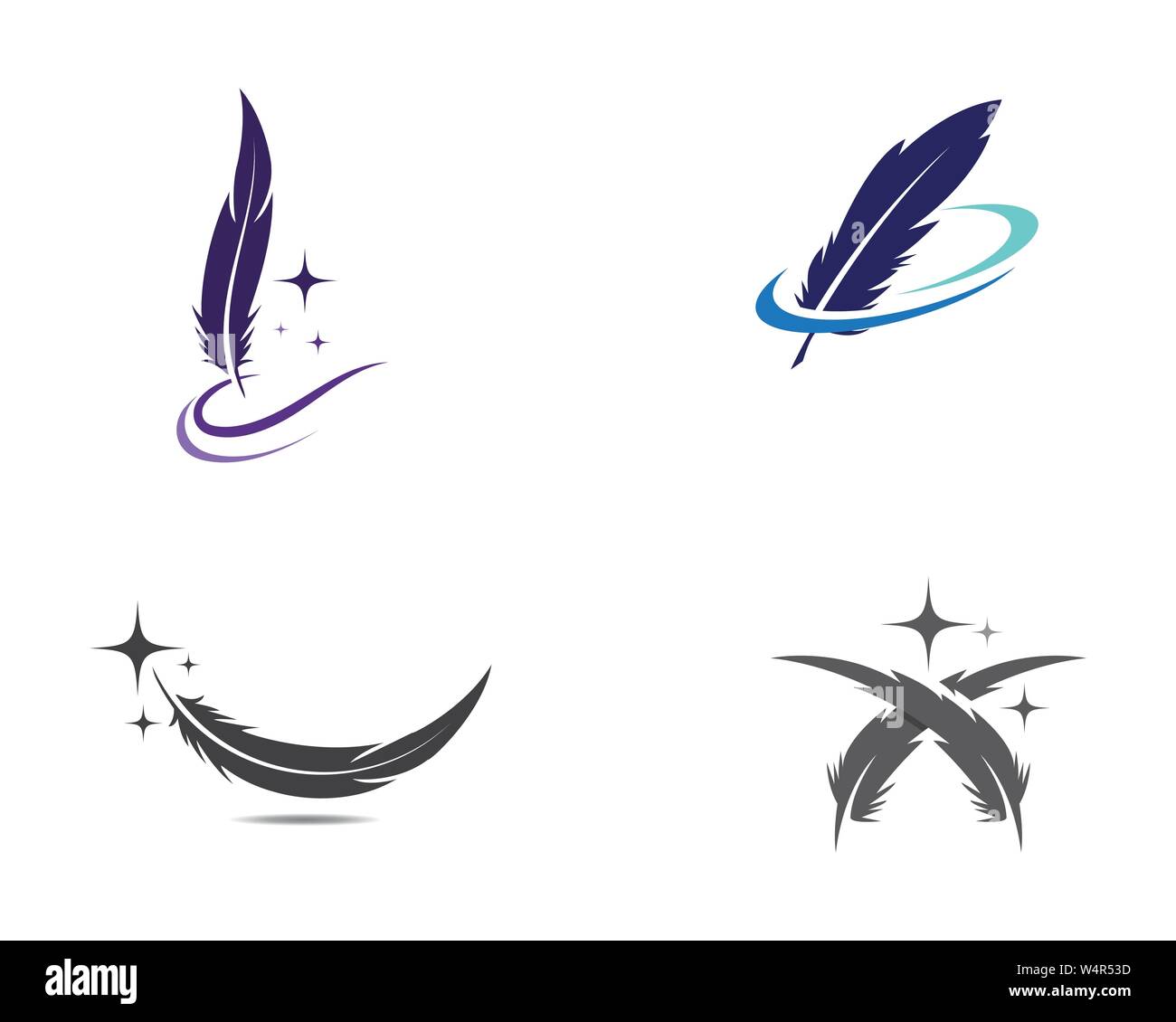 Feather pen icon template Vector illustration Stock Vector Image & Art ...