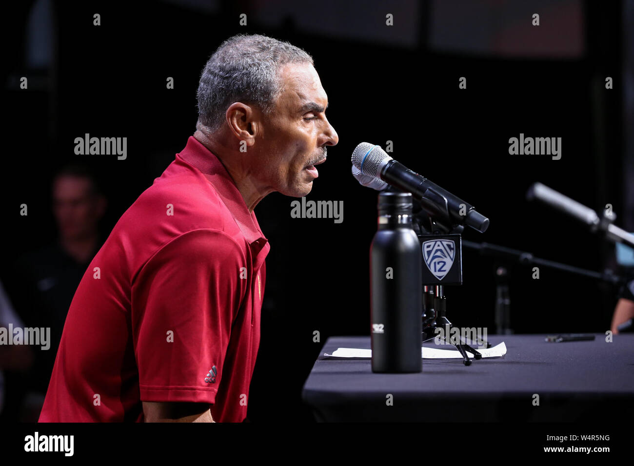 Hollywood CA. 24th July, 2019. Arizona State Sun Devils coach Herm ...