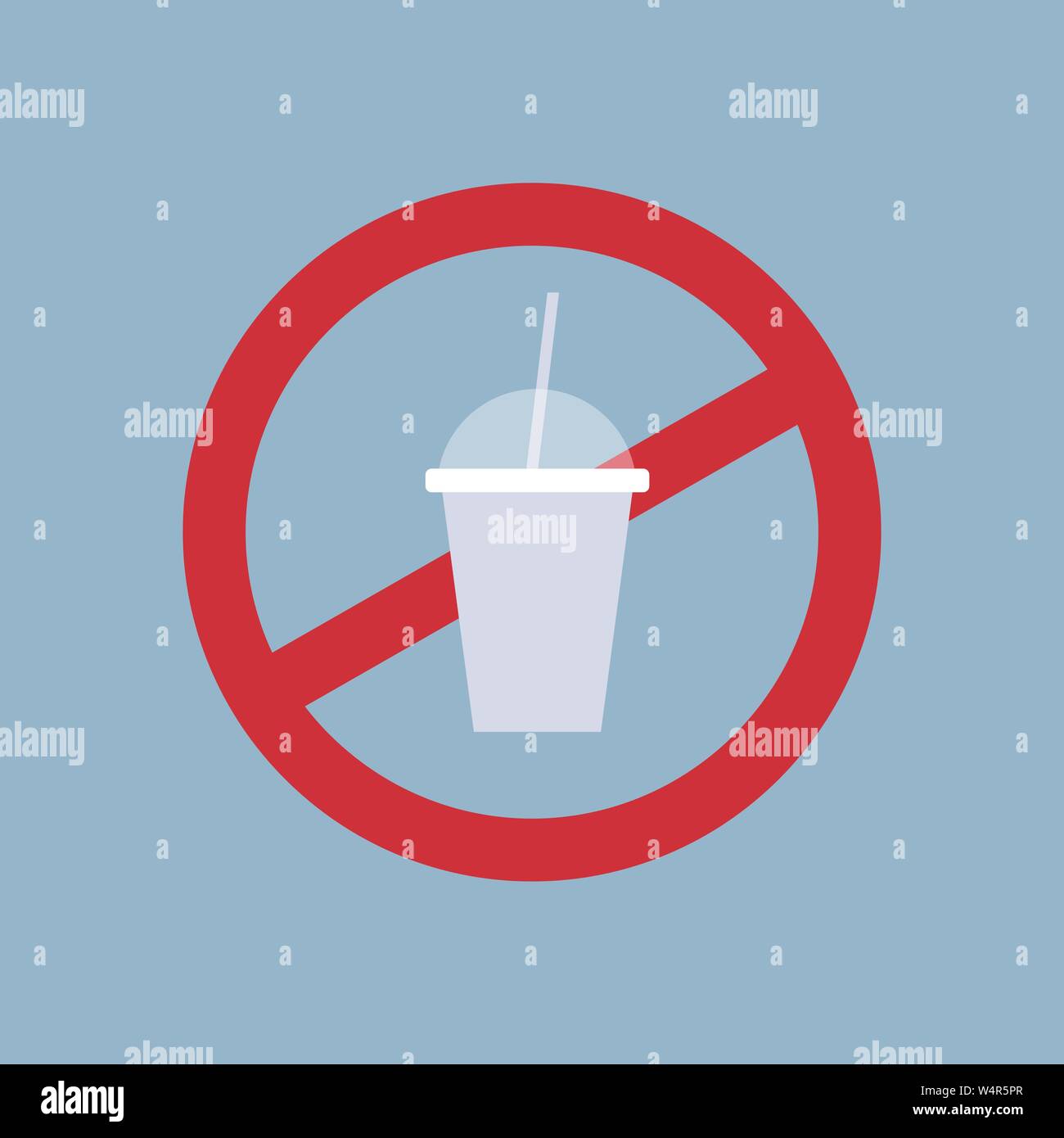 Plastic ban concept Stock Vector Images - Alamy