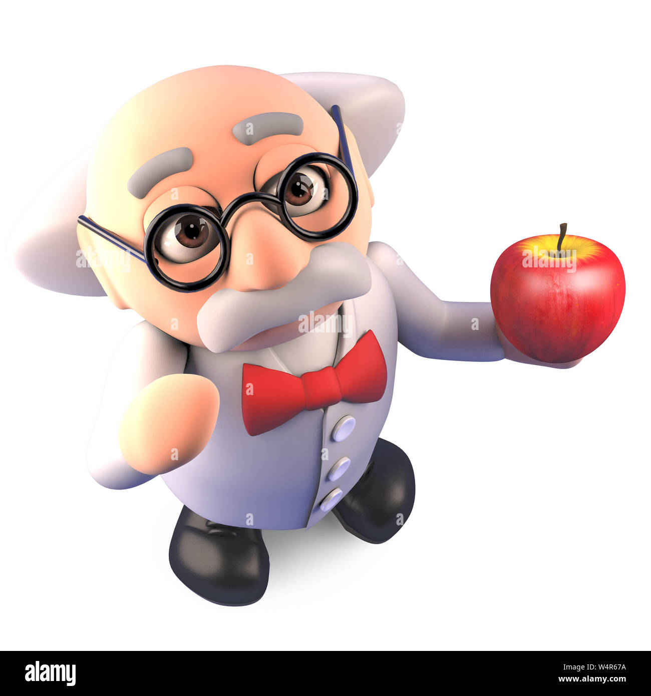 Eat healthy says the mad scientist professor as he eats an organic ...