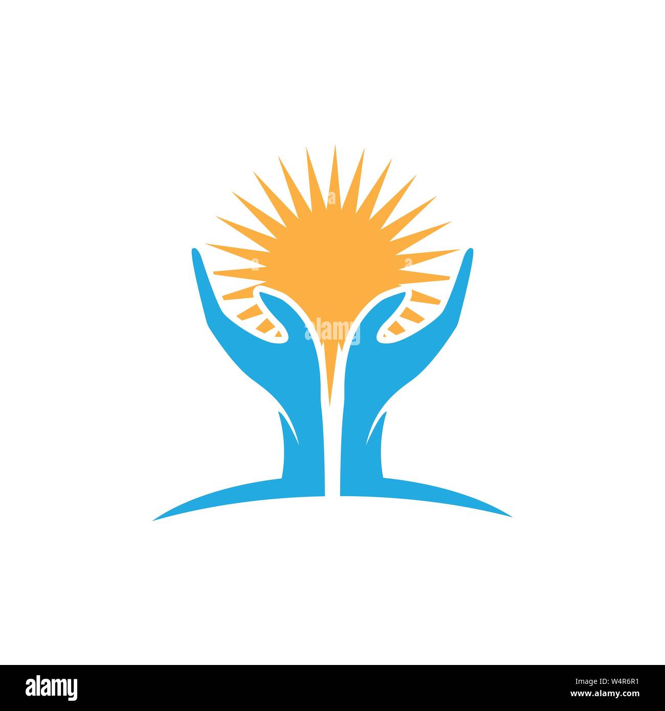 Helping hand logo hi-res stock photography and images - Alamy