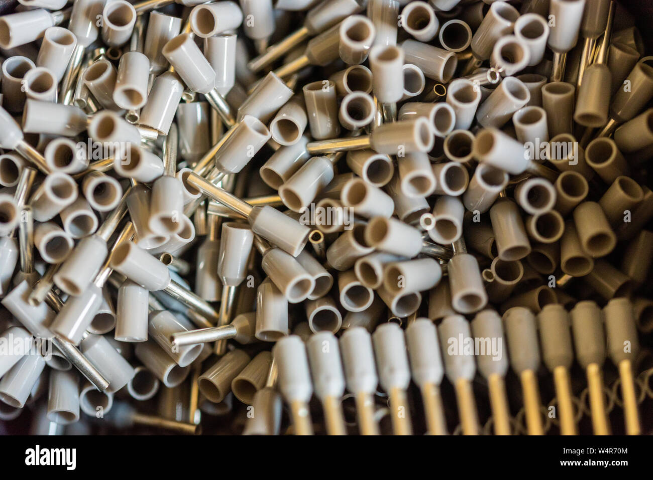Cables and cable lugs used in industry Stock Photo - Alamy