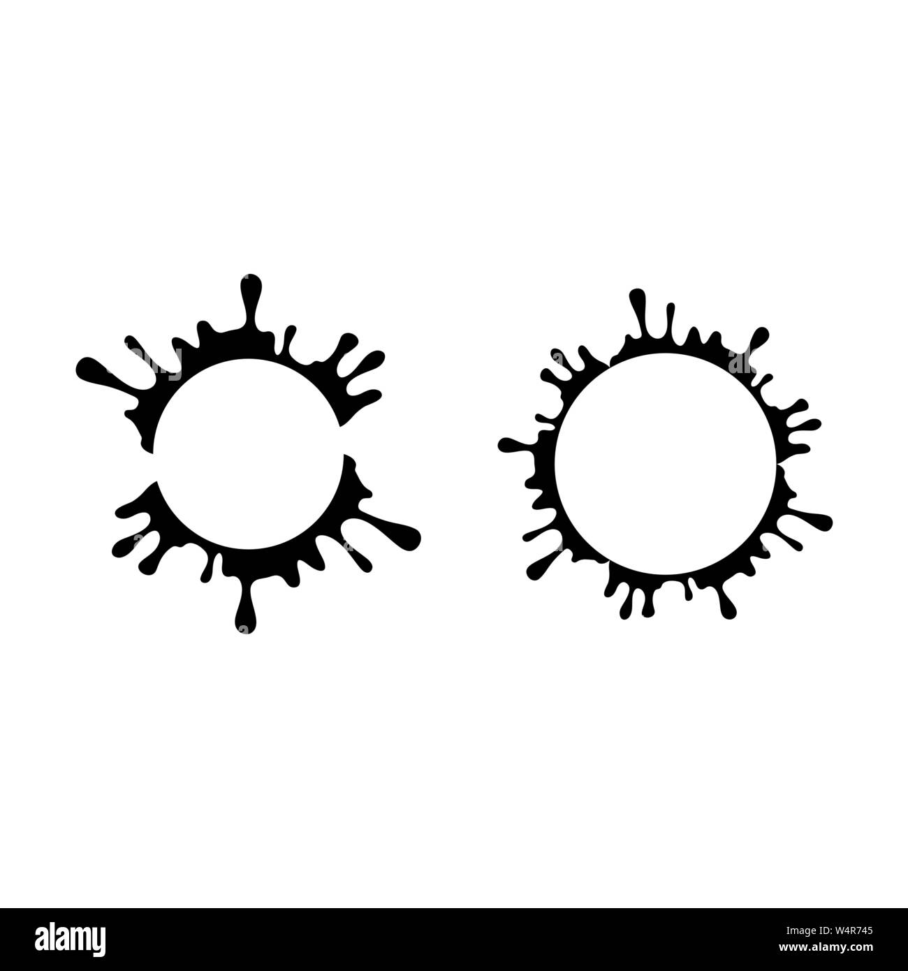 Paint splatter Black and White Stock Photos & Images - Alamy