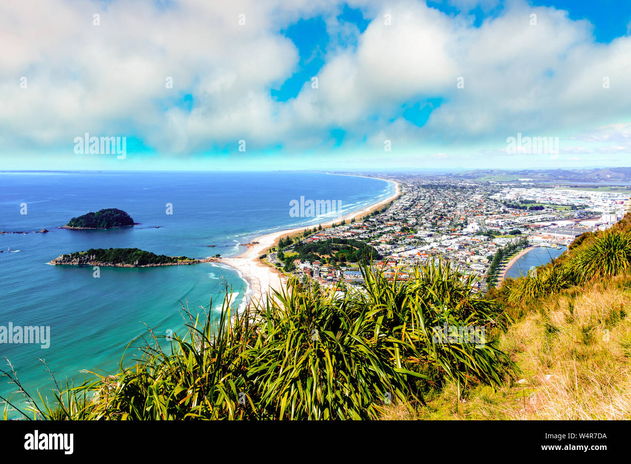 View from Mt Manganui, New Zealand Stock Photo - Alamy
