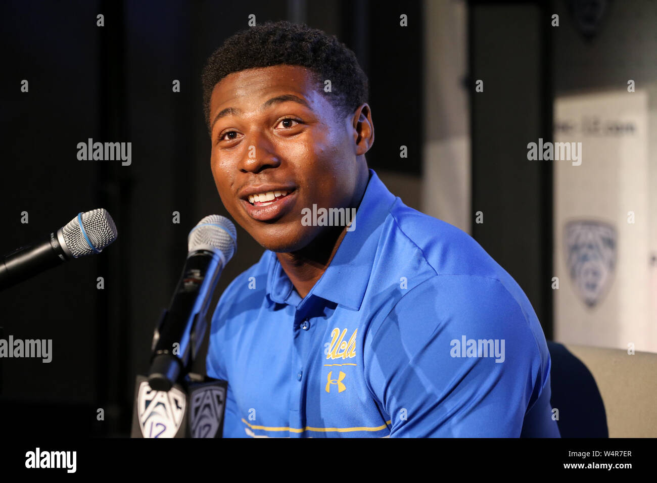 Hollywood CA. 24th July, 2019. UCLA Bruins running back Joshua Kelley ...
