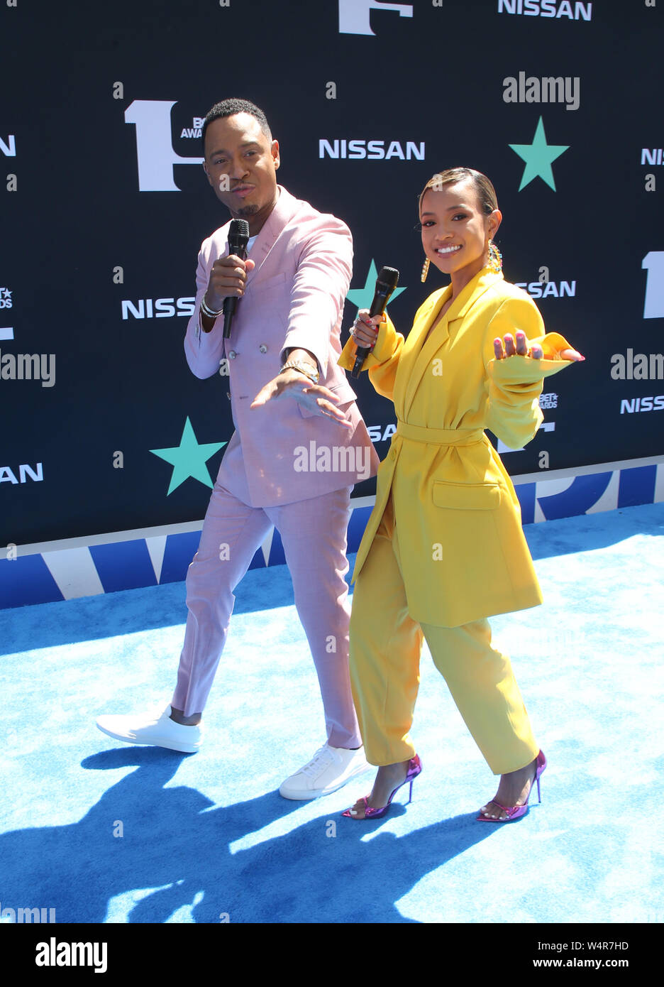 BET Awards 2019 Featuring: Terrence J, Karrueche Tran Where: Los ...