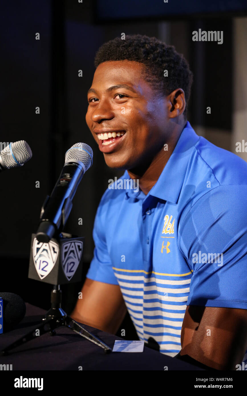 Hollywood CA. 24th July, 2019. UCLA Bruins running back Joshua Kelley ...