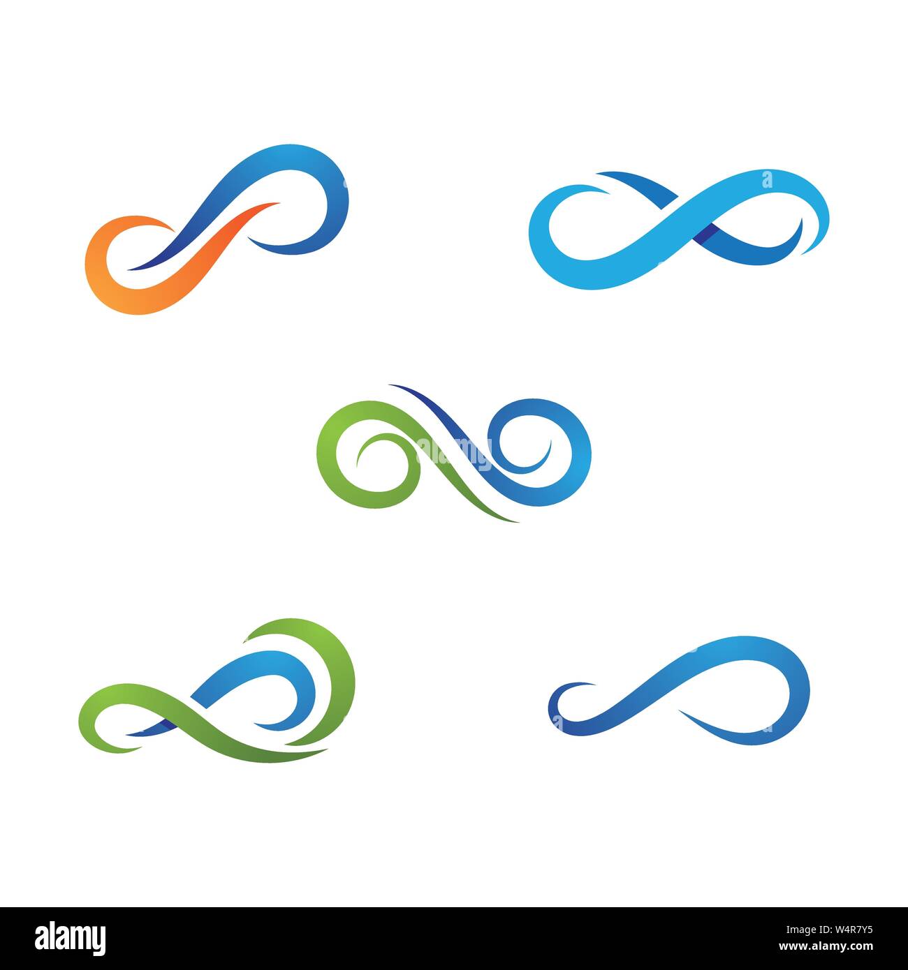 Infinity Design Vector icon illustration Logo template design Stock ...