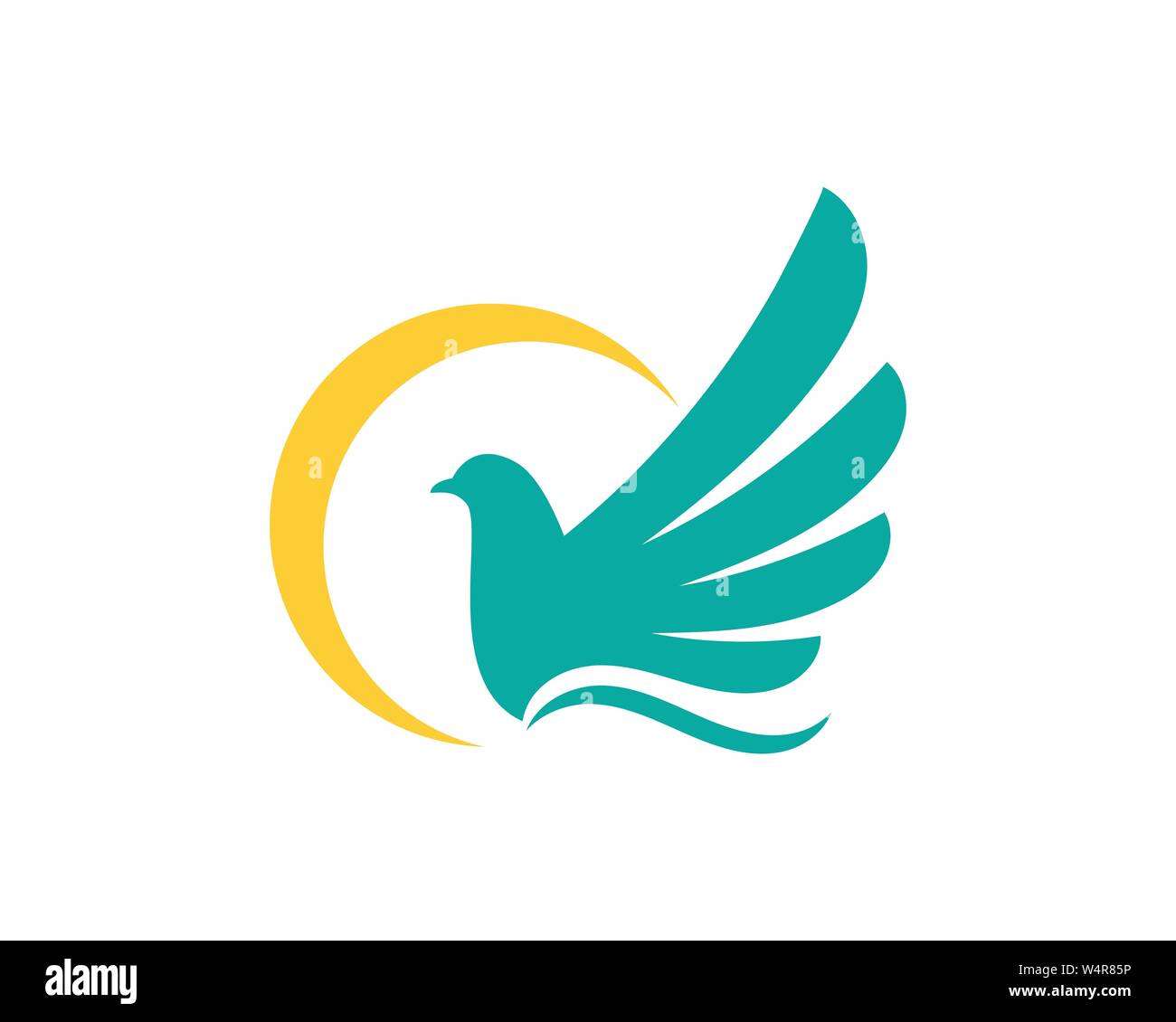 Bird wing Dove Logo Template vector illustration Stock Vector Image ...