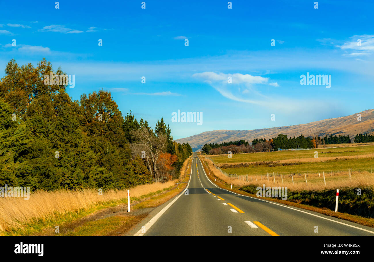 Roads of New Zealand Stock Photo - Alamy