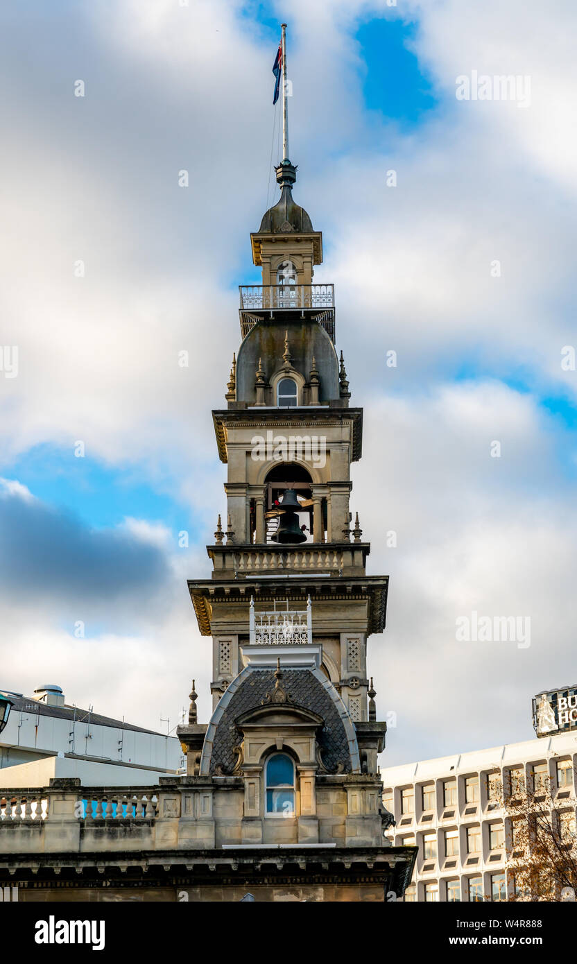 Church Belfry, Dunedin, New Zealand Stock Photo - Alamy