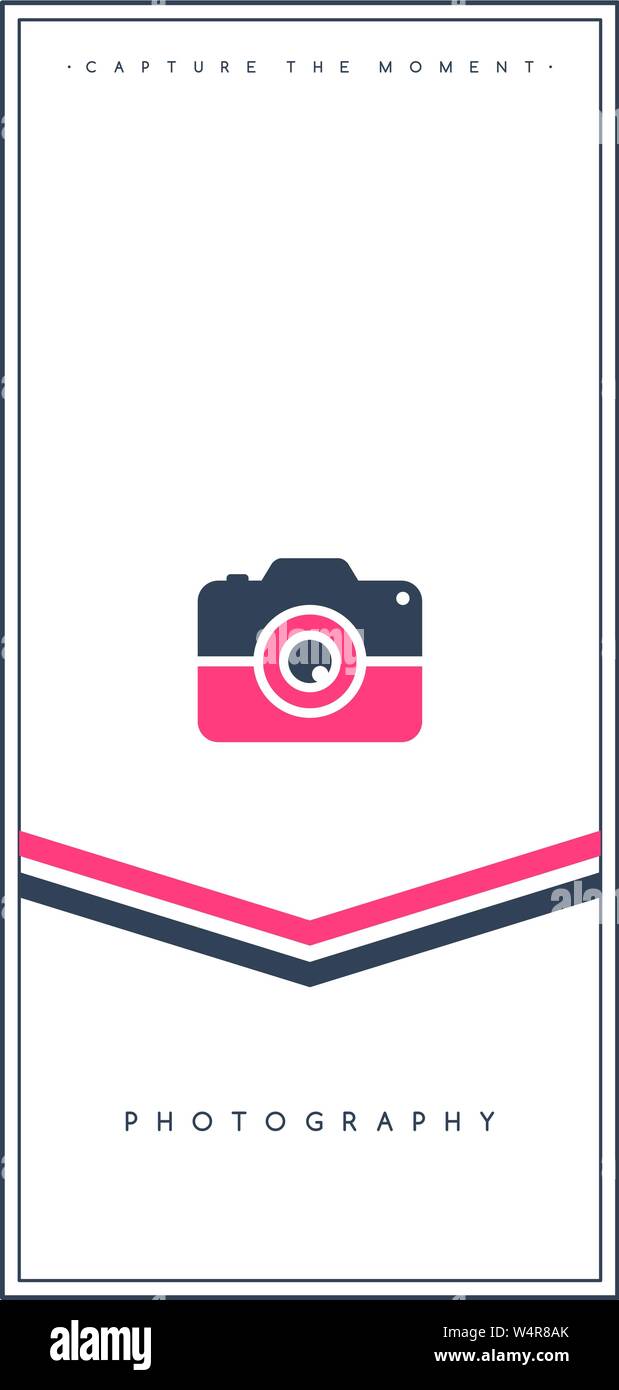 photography camera theme flyer brochure poster template vector art ...