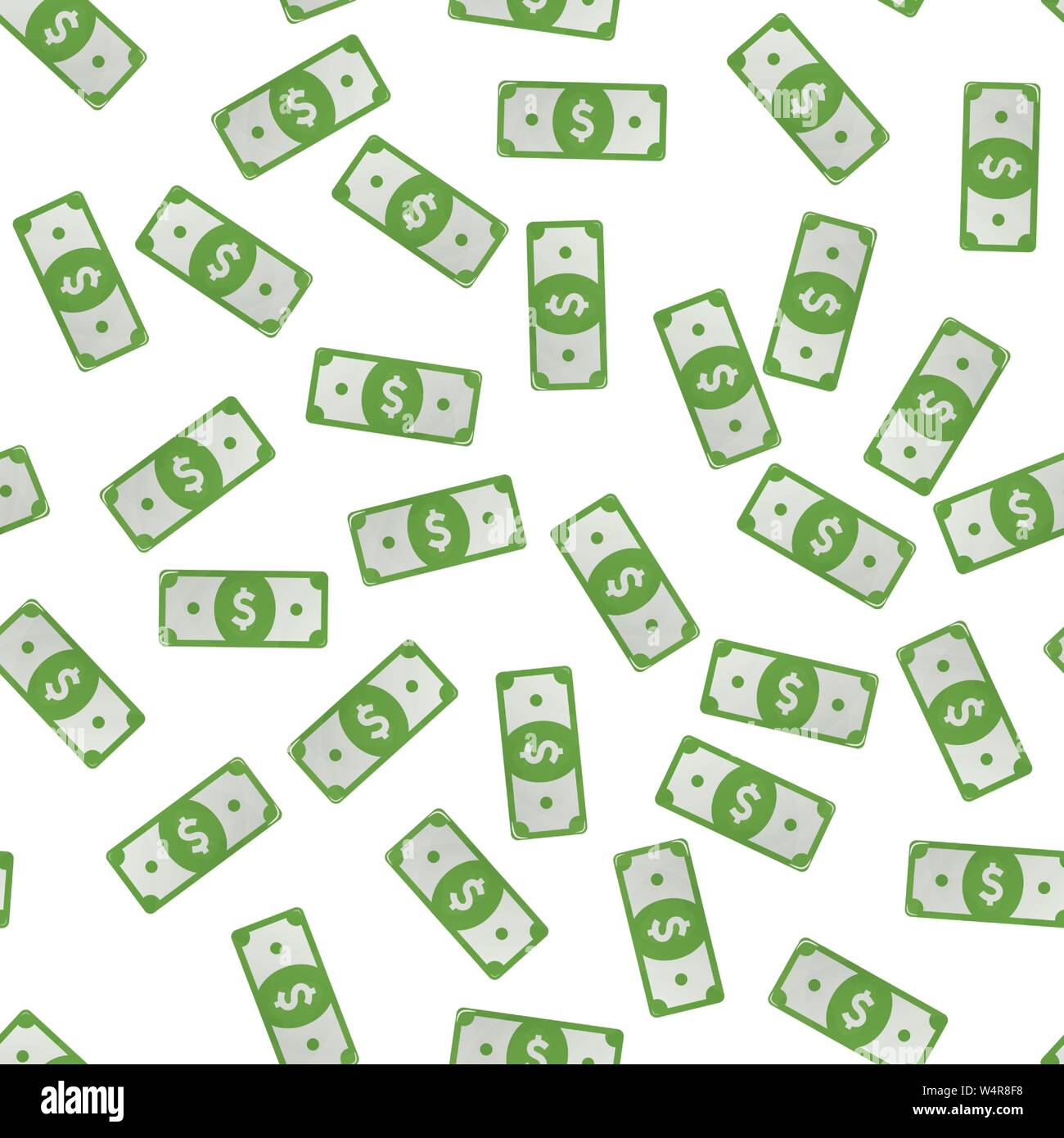 Abstract icon of the dollar. Wrapping paper. Seamless pattern ...