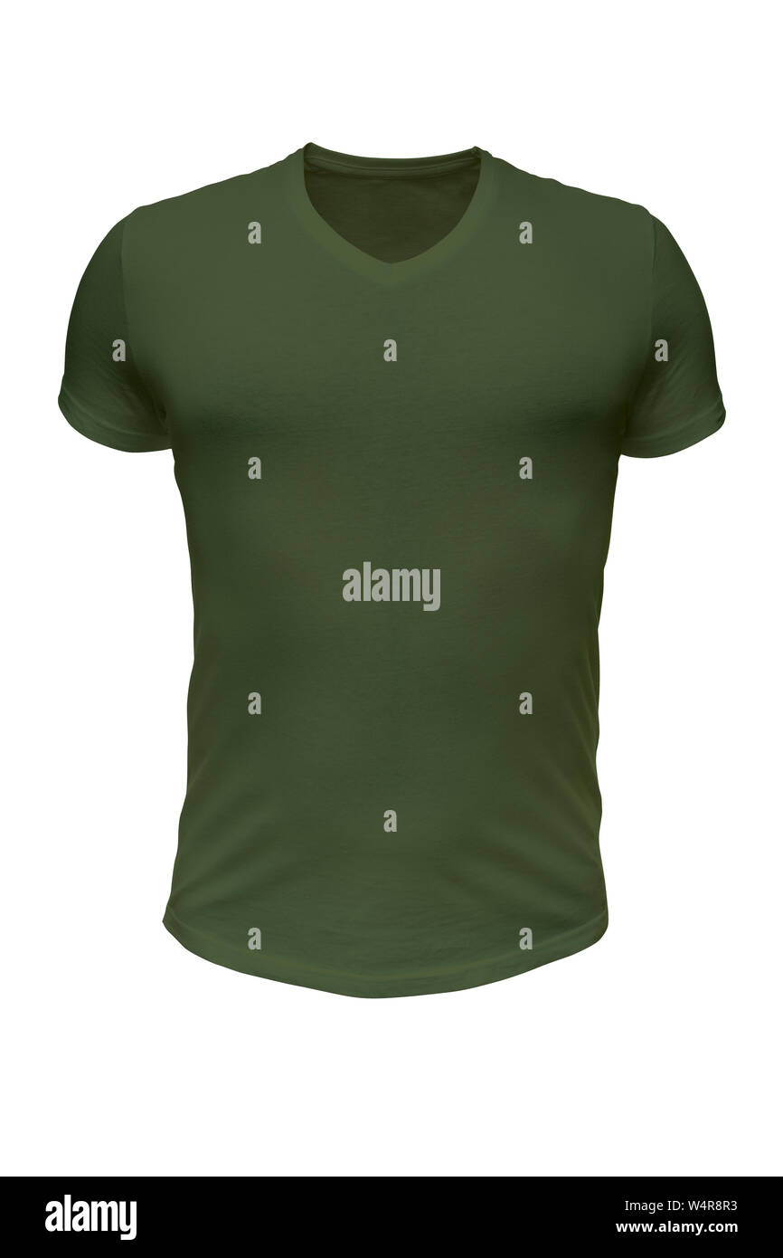 Army green t-shirt Stock Photo - Alamy