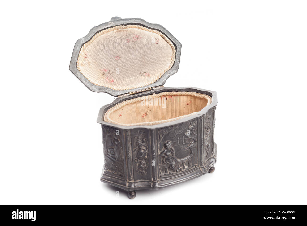 Old antique box isolated Stock Photo - Alamy