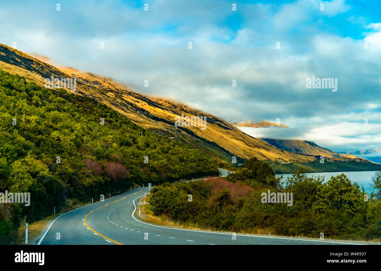 Roads of New Zealand Stock Photo - Alamy