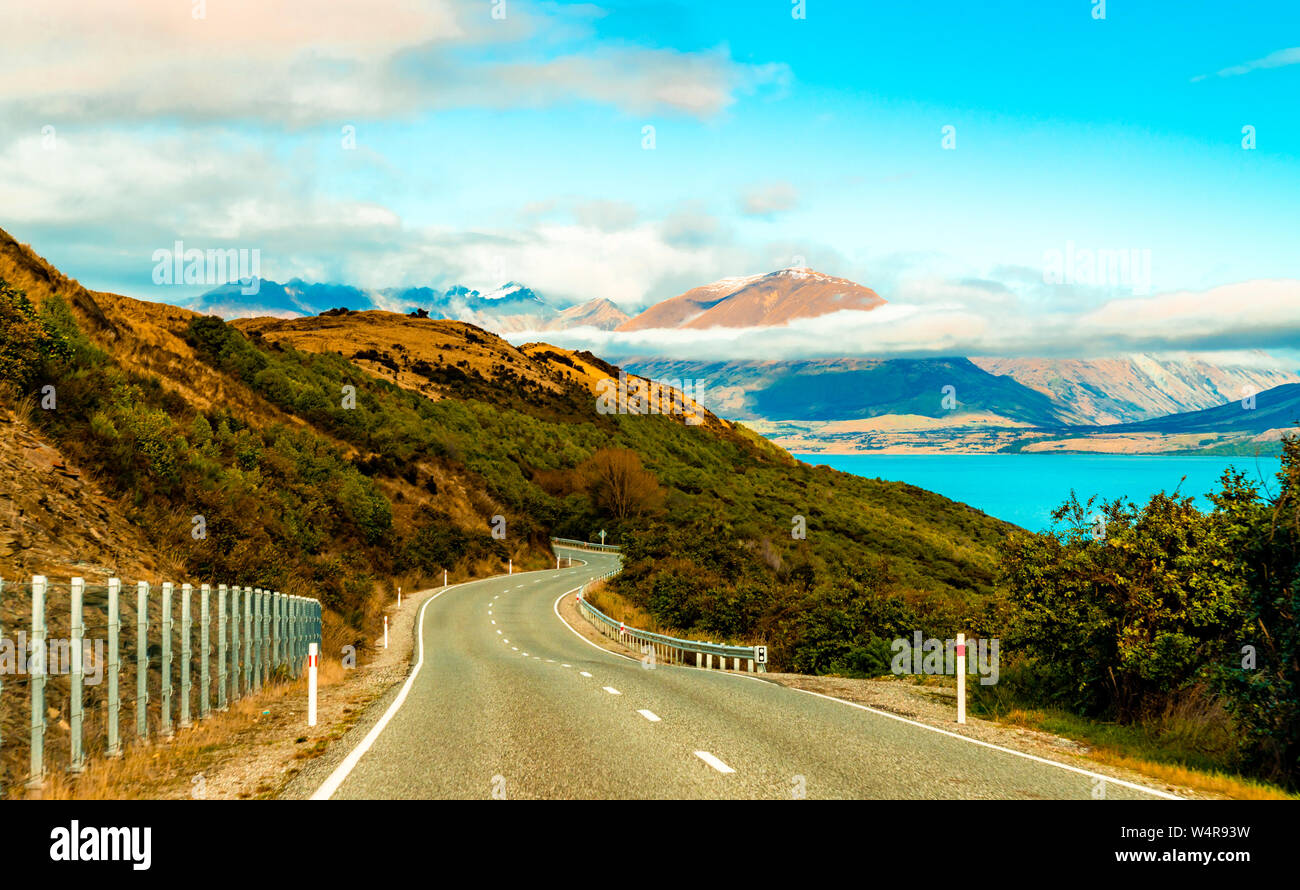 Roads of New Zealand Stock Photo - Alamy