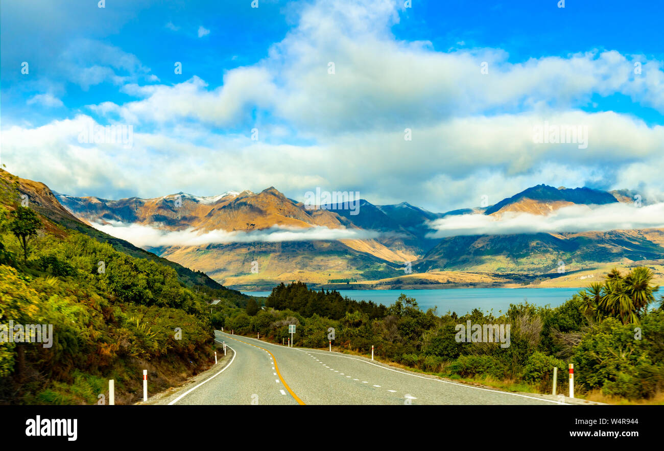 Roads of New Zealand Stock Photo - Alamy