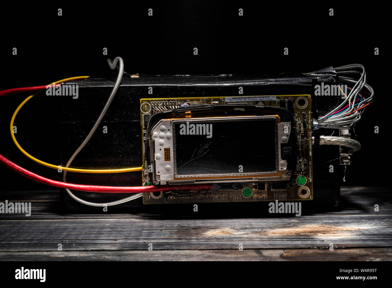 Terrorist bomb made at home with remote controlled detonator and lot of ...