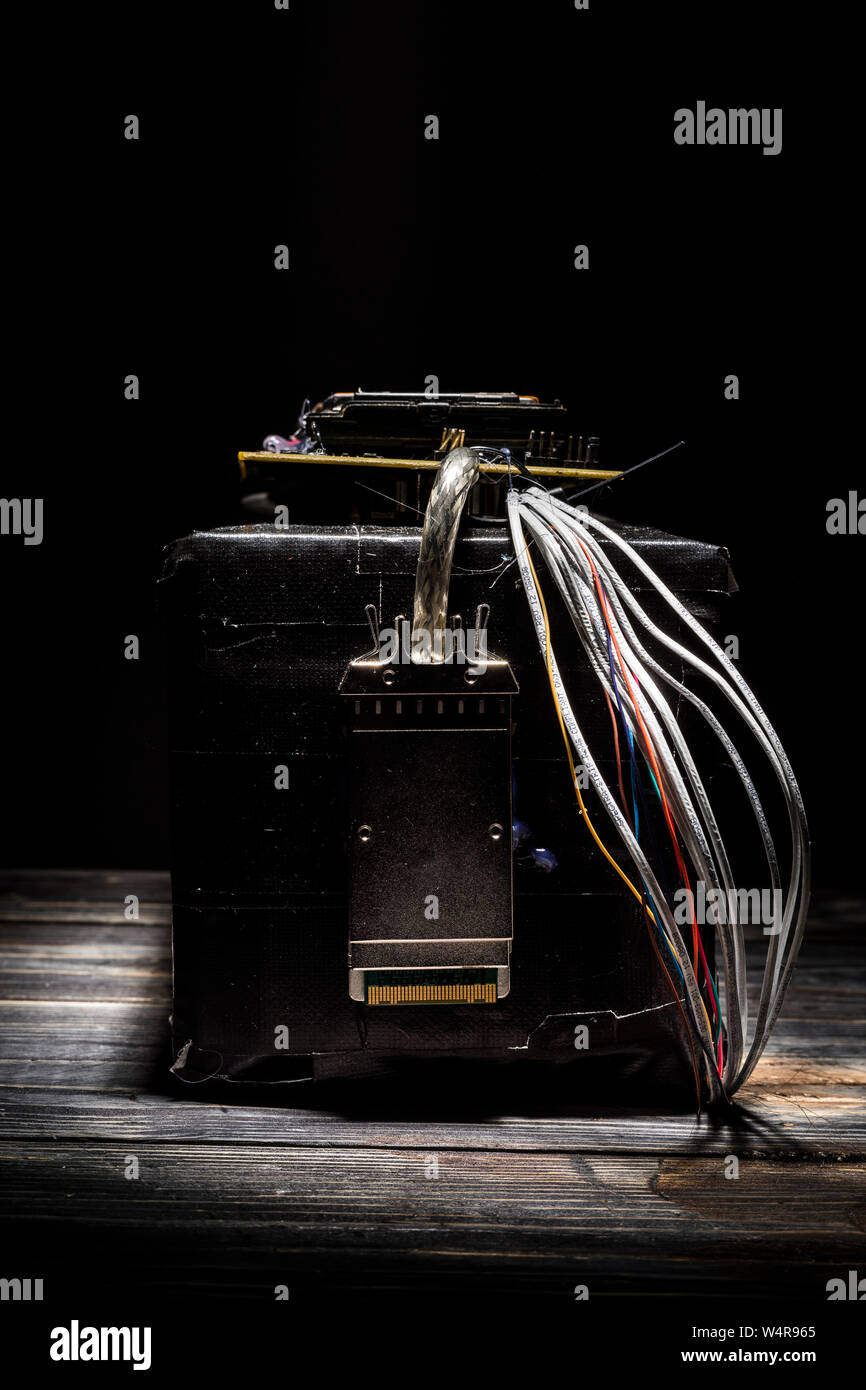 Terrorist bomb made at home with remote controlled detonator and lot of ...