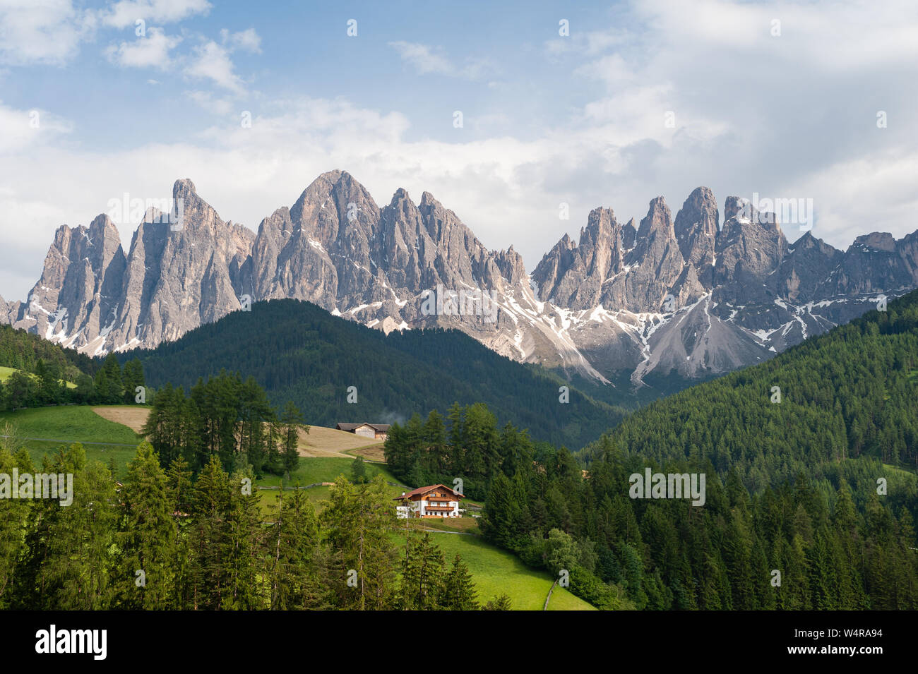 20.06.2019, St. Magdalena, Villnoess, Trentino-Alto, South Tyrol, Italy ...