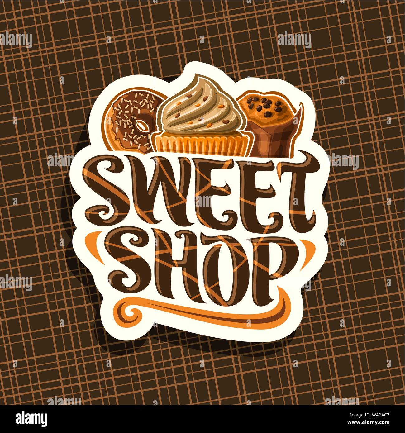 Vector logo for Sweet Shop Stock Vector Image & Art - Alamy