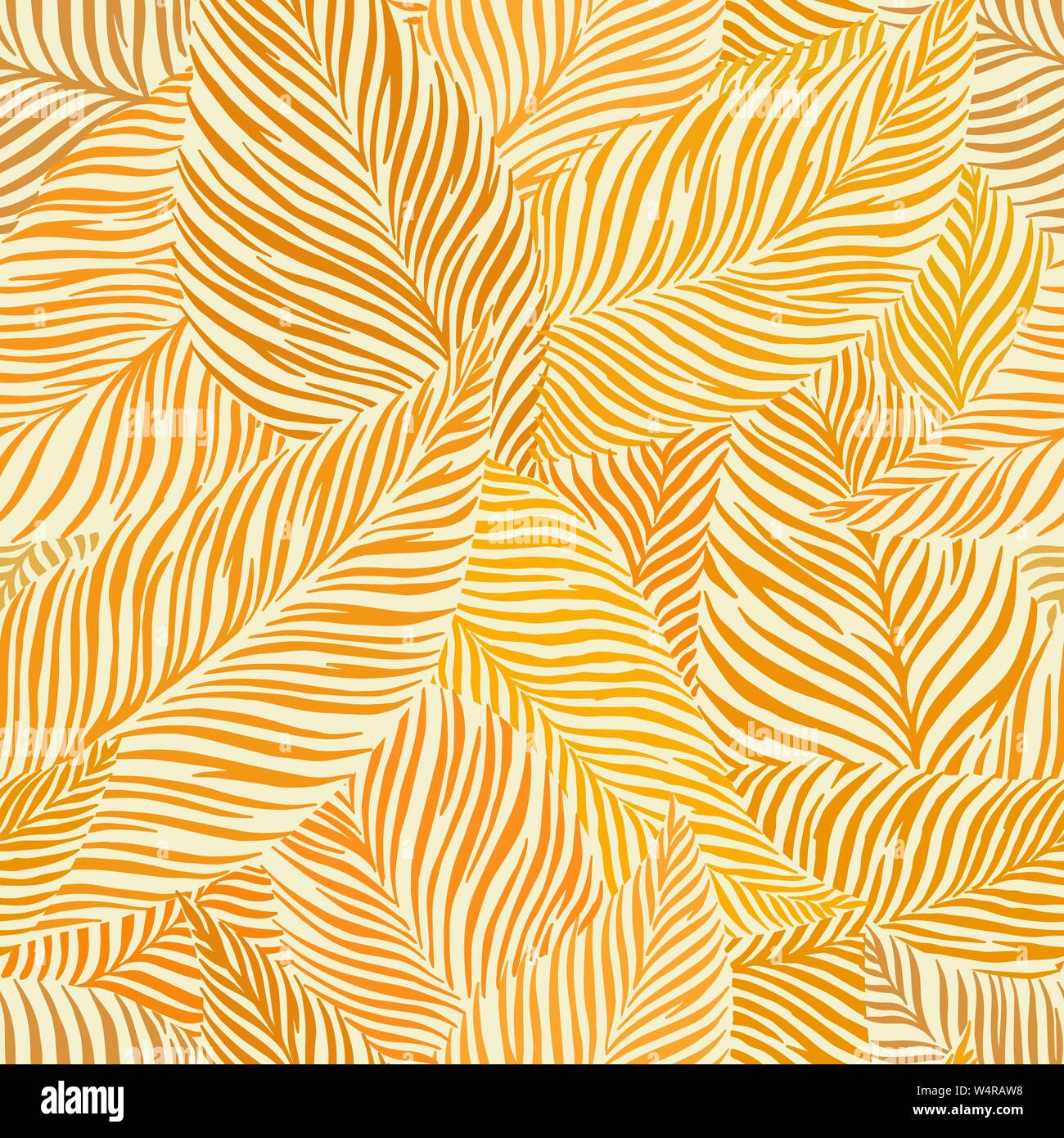 Abstract leaf seamless repeat pattern. Vector illustration background ...