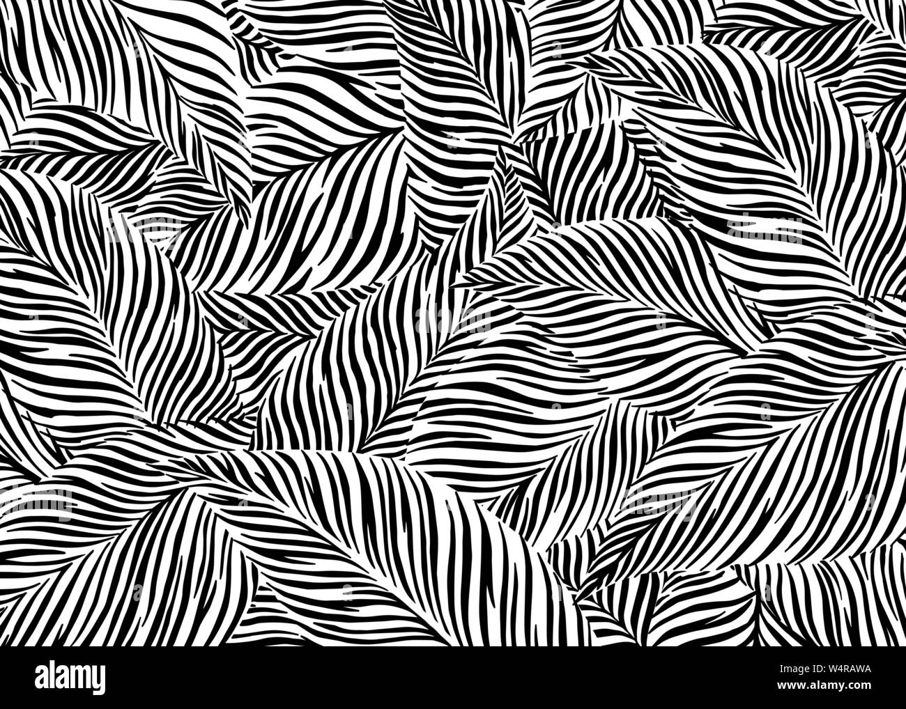 Abstract leaf pattern background. Vector illustration background. For ...