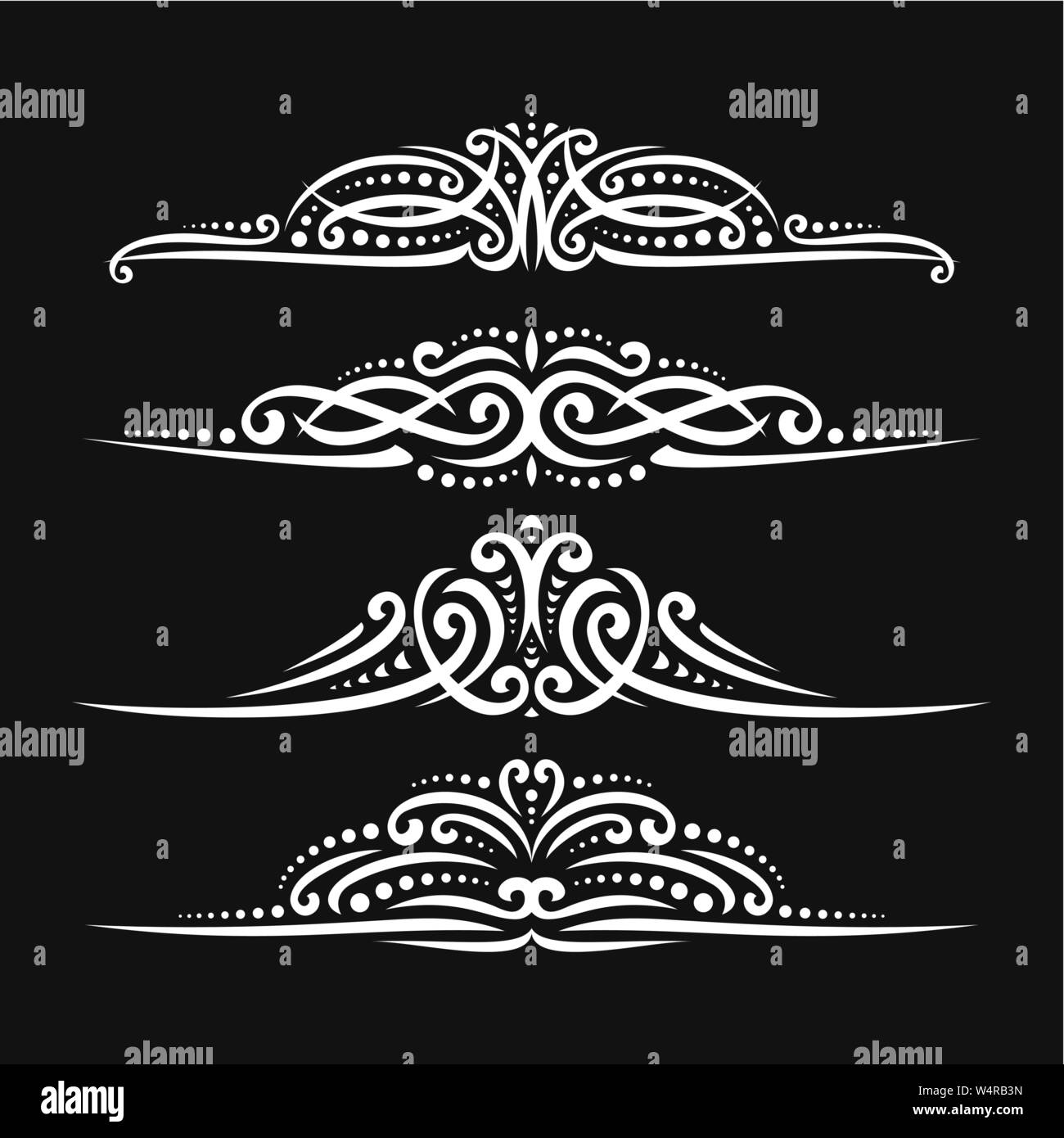 Vector set of white page dividers Stock Vector Image & Art - Alamy
