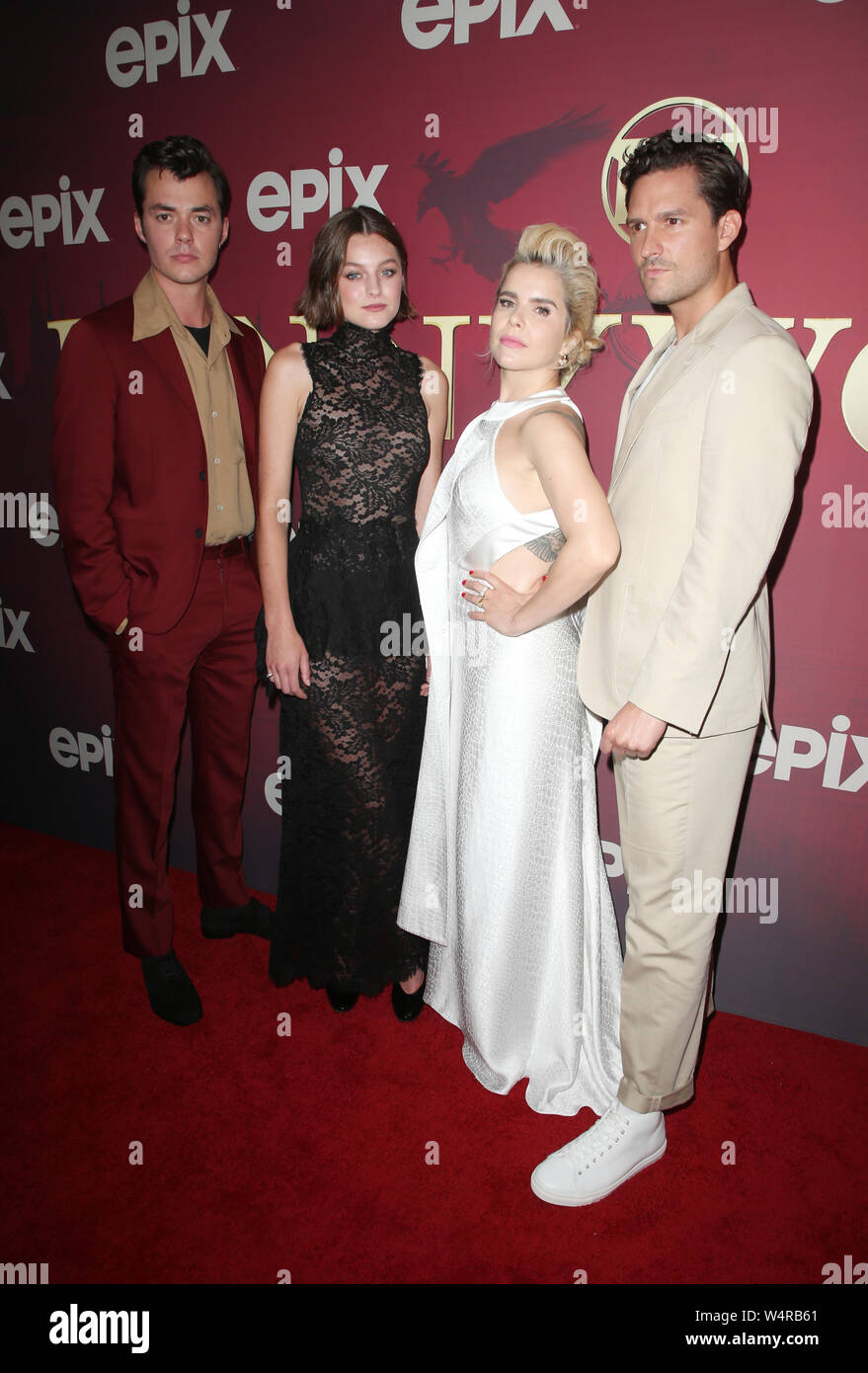 Los Angeles, Ca, USA. 24th July, 2019. Jack Bannon, Emma Corrin, Paloma ...