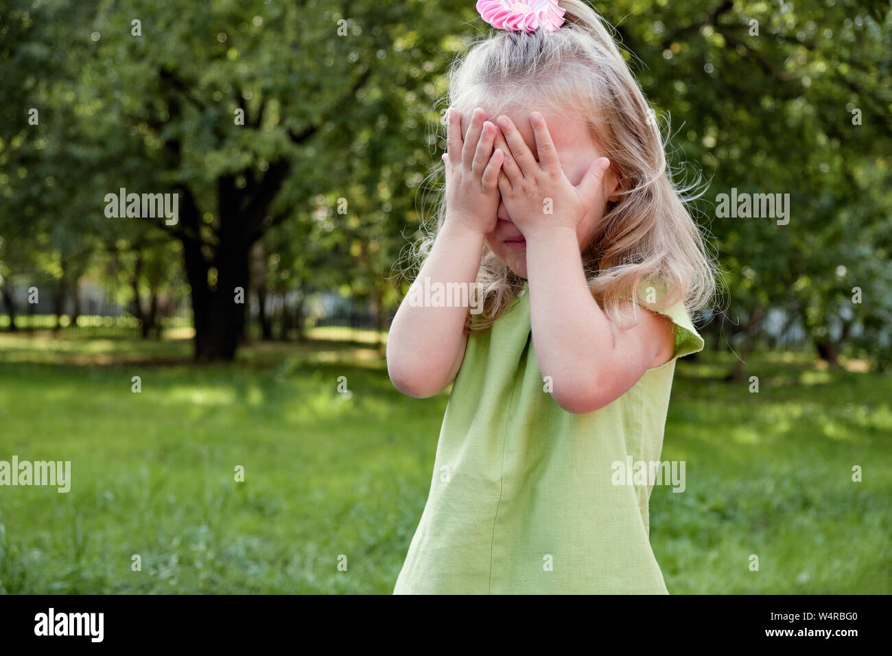Crying Hispanic Baby Girl