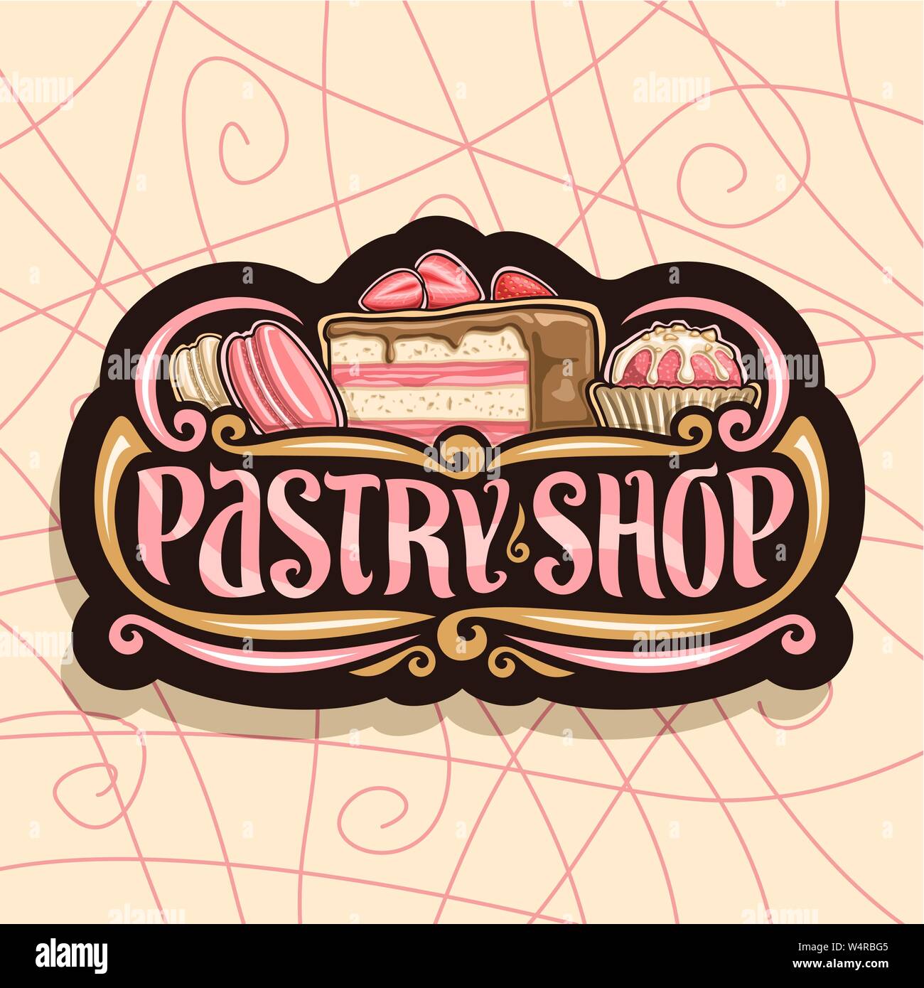 Bakery pastry shop sign hi-res stock photography and images - Alamy