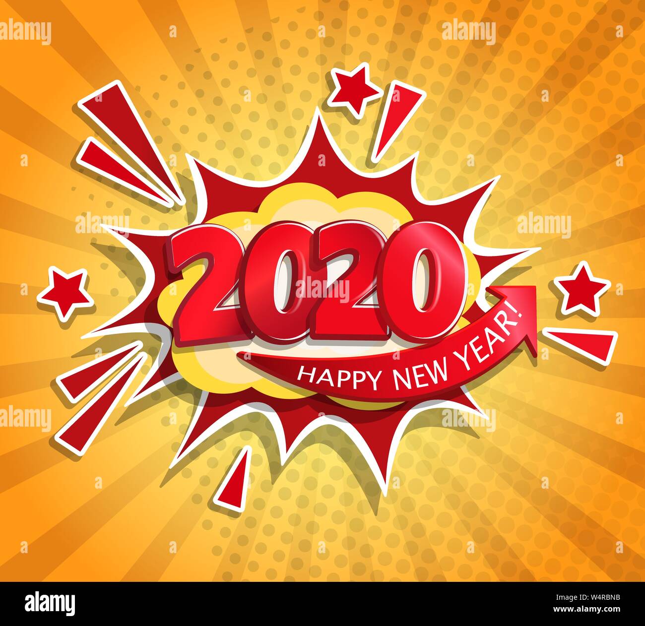 Christmas banner in retro Stock Vector Images - Alamy