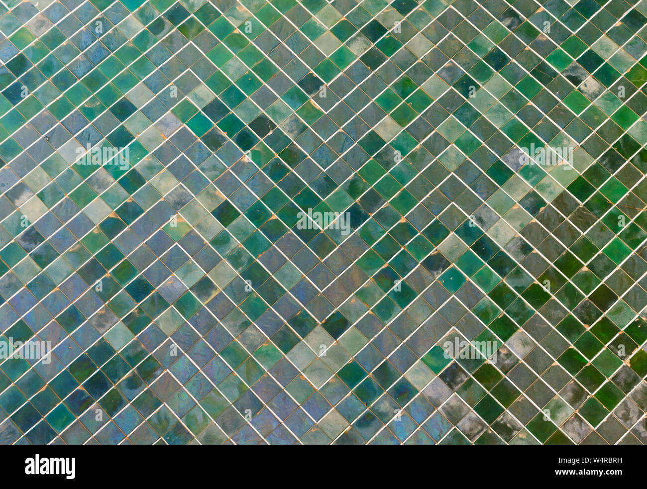 green tiled floor texture Stock Photo - Alamy