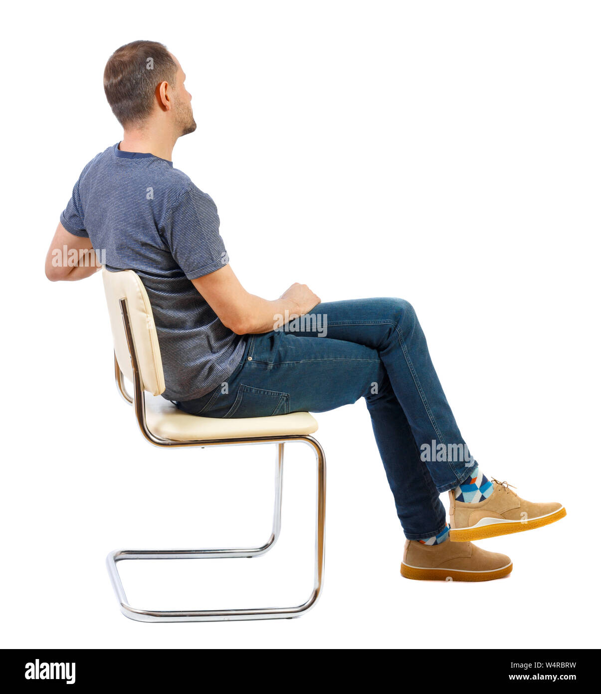 People Sitting Side View People Sitting Side View