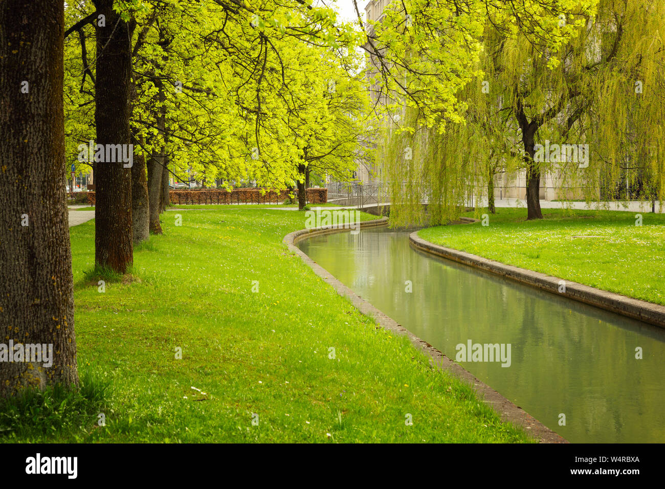 spring time at the Munich city Stock Photo - Alamy