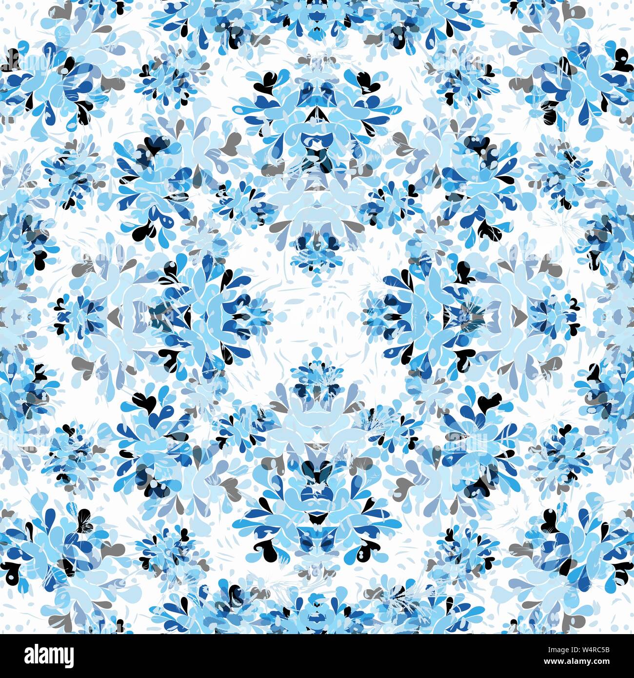 blue plants on a light background wallpaper vector illustration Stock ...