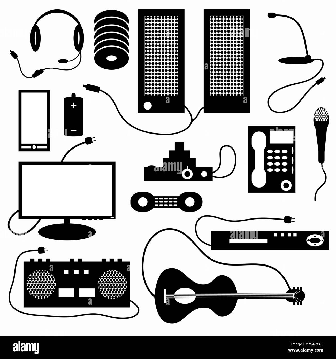 Modern musical symbols hi-res stock photography and images - Alamy