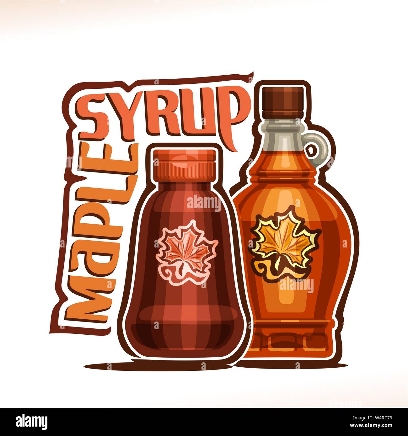 Maple syrup poster Stock Vector Images - Alamy