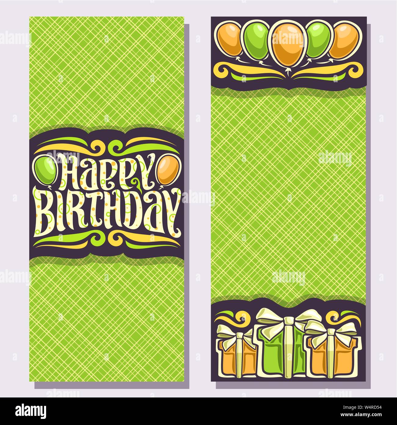 Gift box greeting cards Stock Vector Images - Alamy