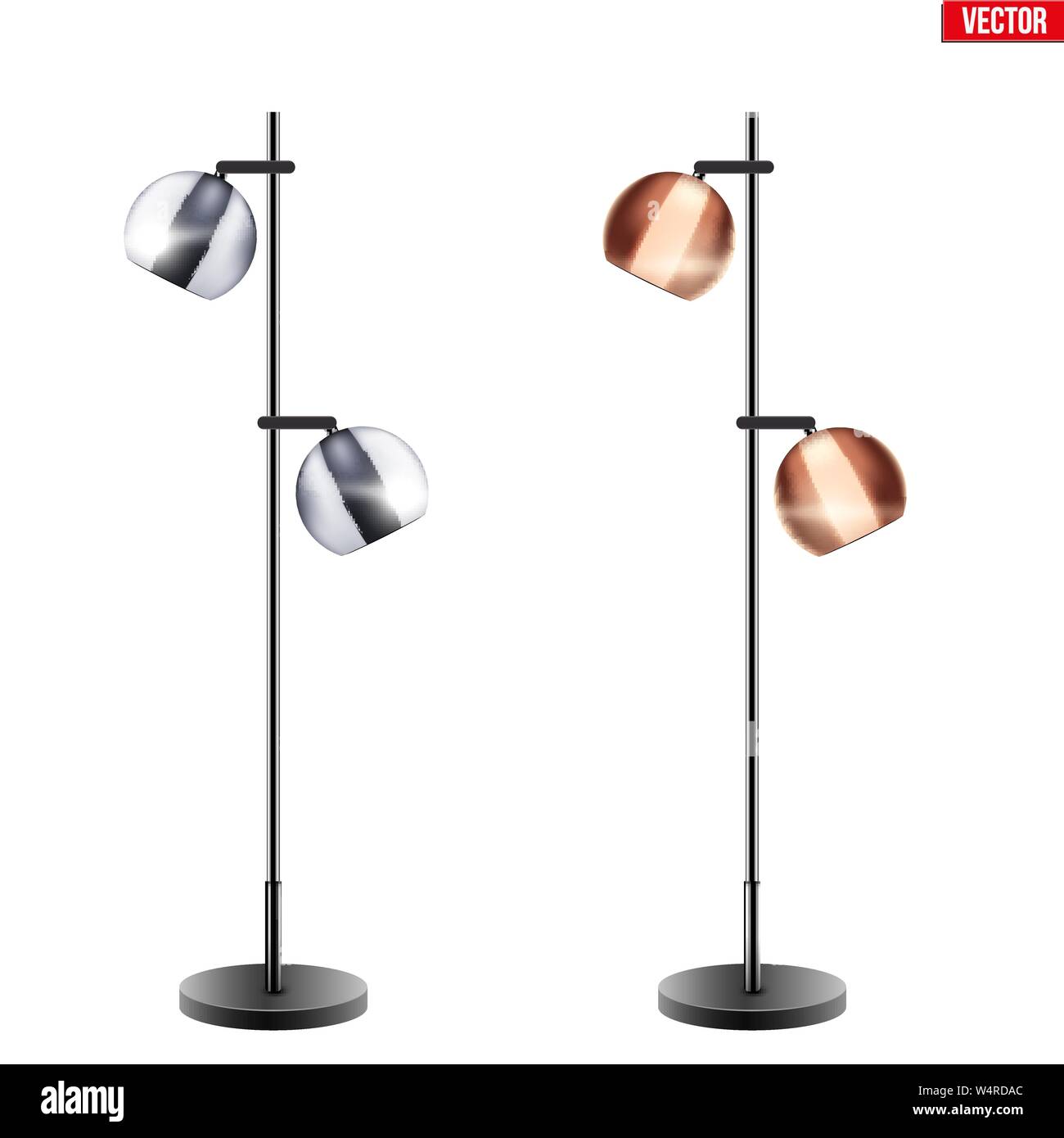 Decorative Metal Floor Lamp Stock Vector Image & Art - Alamy