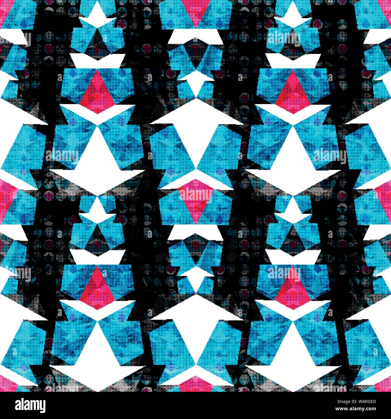 psychedelic colored polygons Abstract seamless geometrical pattern Stock Vector Image & Art - Alamy