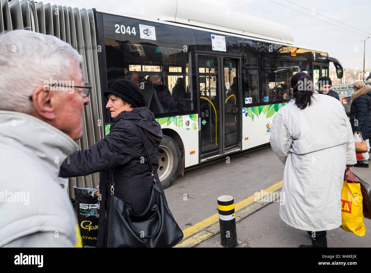 Bulgaria, Sofia, bus station Stock Photo - Alamy