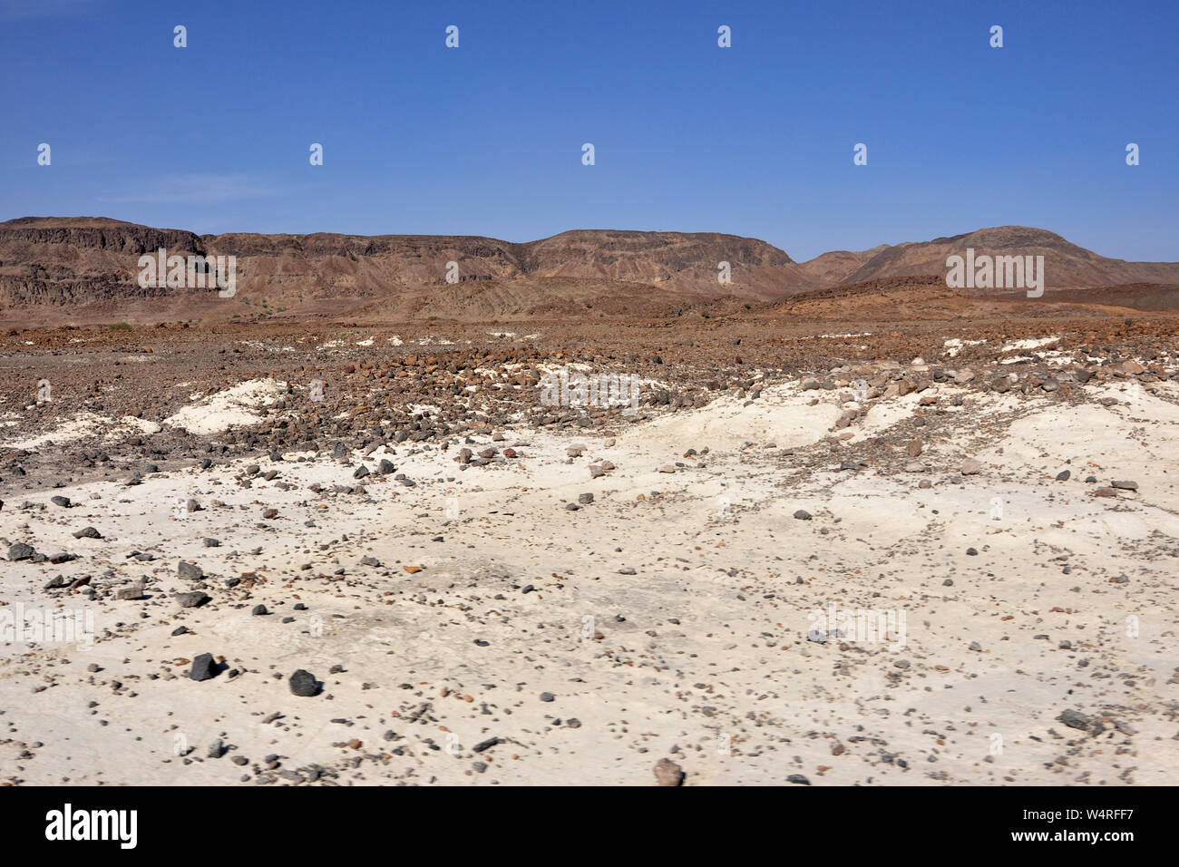Djibouti, Abbe lake area, landscape Stock Photo - Alamy
