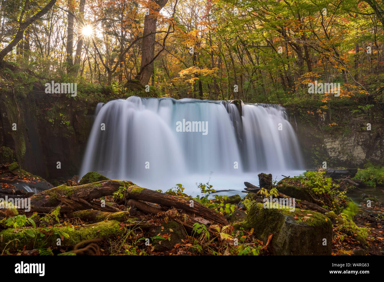 Oirase Stream waterfall, Towada, Aomori Prefecture, Japan Stock Photo ...