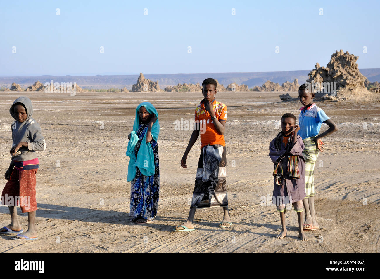 Djibouti, Abbe lake area, local people Stock Photo - Alamy