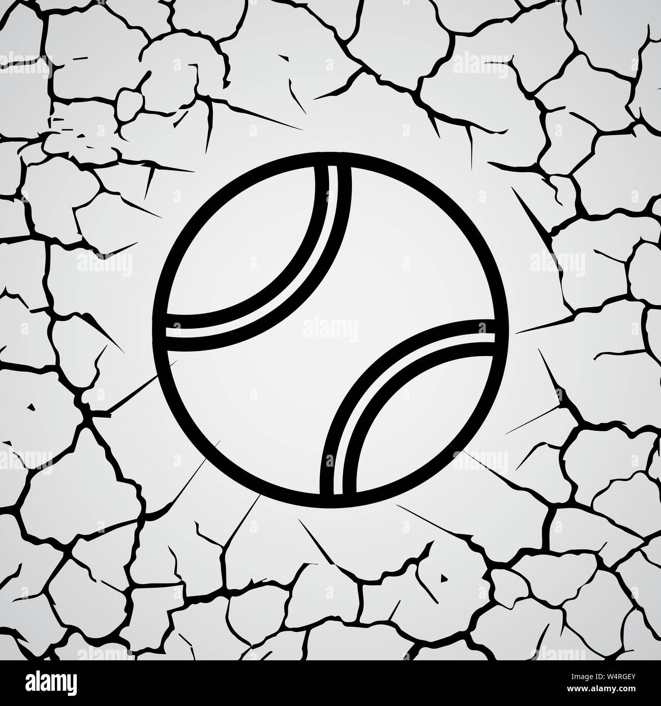 Tennis Ball Silhouette