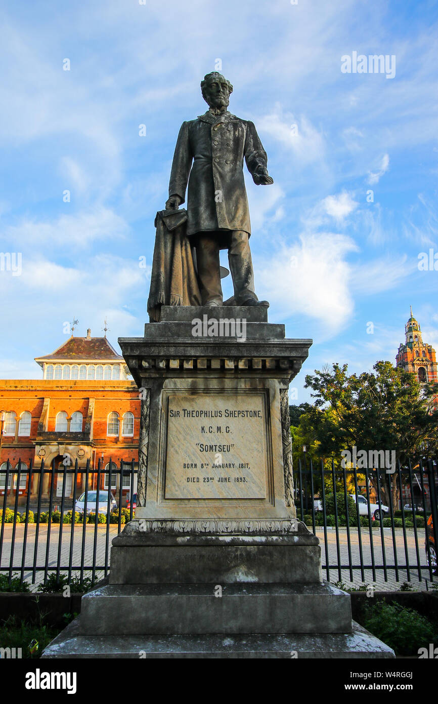 Statue of Sir Theophilus Shepstone in front of the KwaZulu-Natal ...