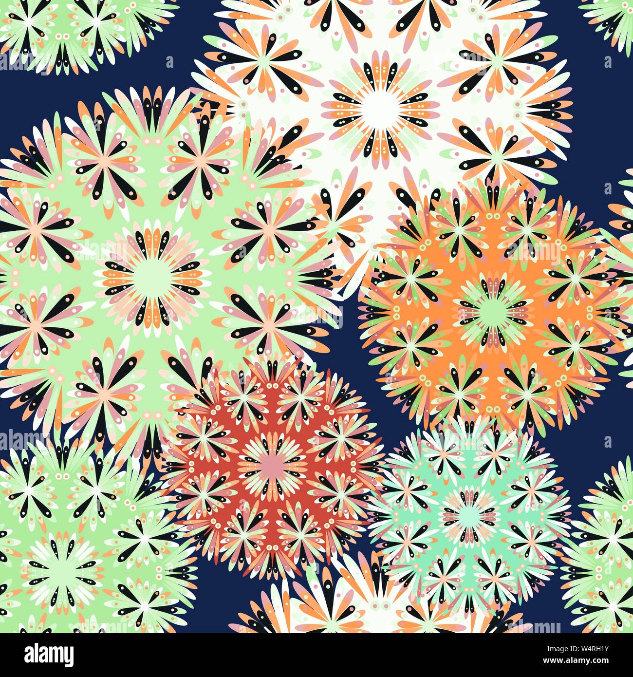 beautiful seamless pattern. decorative elements vector illustration ...